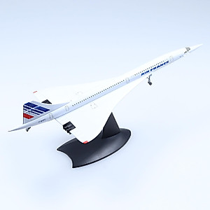 vdakyurm 1/200 Concorde Airplane Model Air France Diecast Metal Aircraft Models for Display Collections or Gift