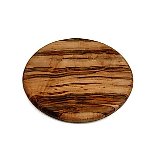Ambrosia Maple Wood Round Cutting Board Trivet Hotplate, Round Wood Serving Board