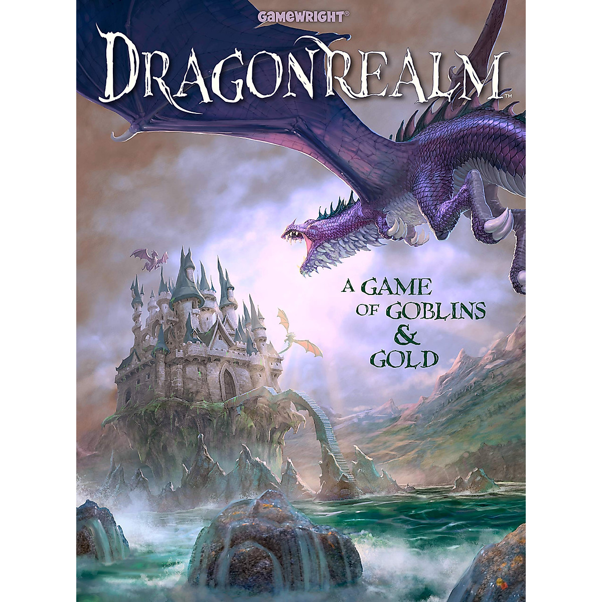 Gamewright Dragonrealm – A Strategy Card and Dice Game of Goblins & Gold