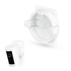 BRAINWAVZ [EOL] Screwless Wall Mount for Ring Indoor Cam, VHB Stick On - Easy to Install, No Tools Needed, No Mess, No Drilling, Strong Adhesive Mount, White [EOL]