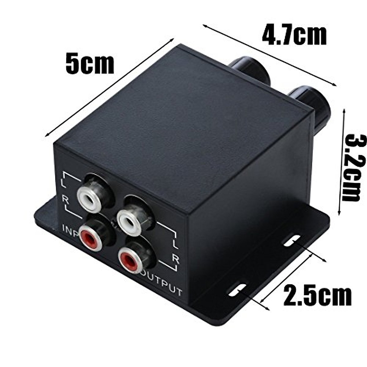 Nobsound Auto Car Amplifier Audio Subwoofer Bass Control Knob Sub Gain Equalizer Regulator Frequency Controller RCA Line Level Adjust