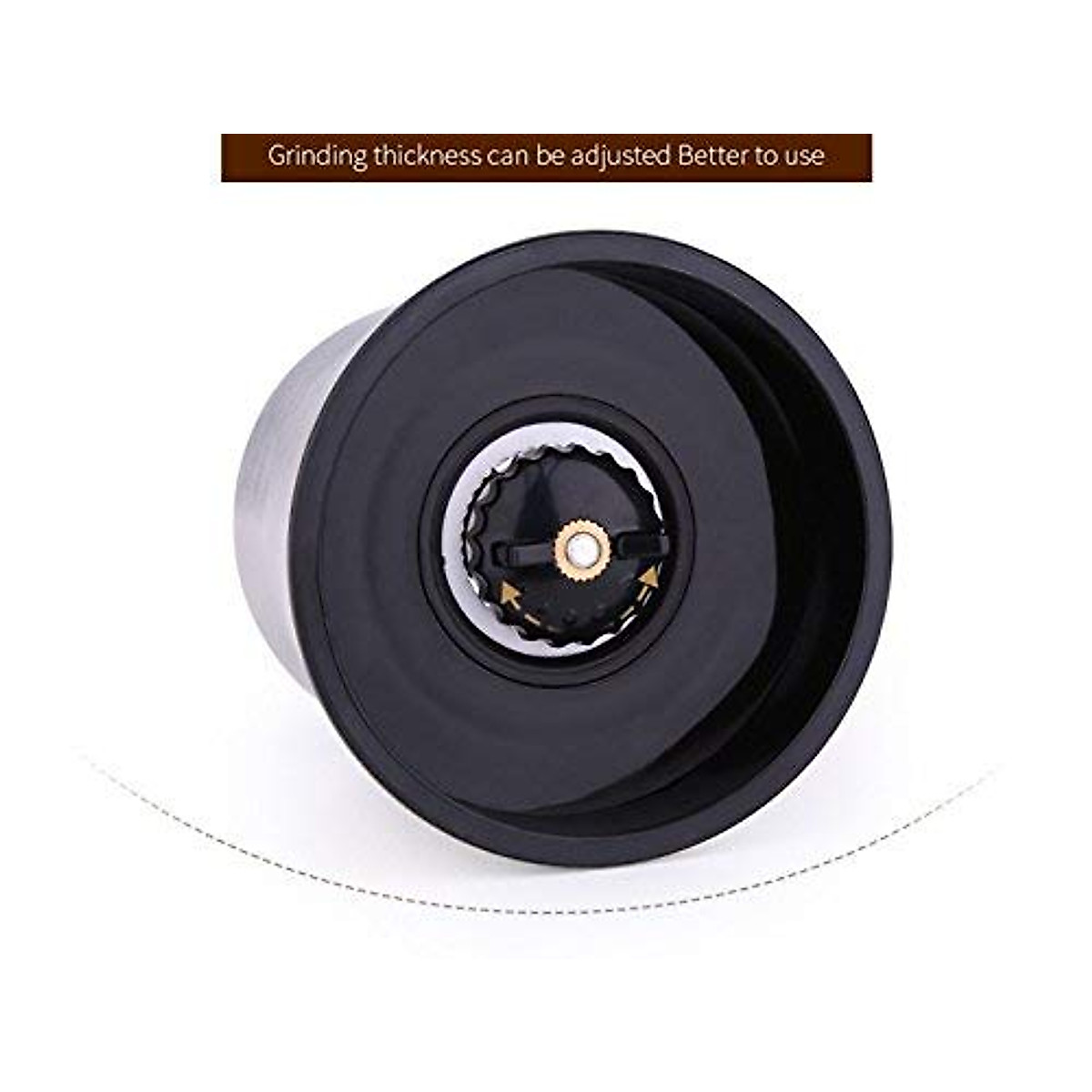 BlueSnail Stainless Steel Manual Grips Glass Salt Pepper Grinder Seasoning Bottle (7.5", Silver)