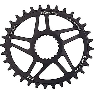 Wolf Tooth Elliptical Mountain Bike Direct Mount Oval Chainring for Shimano Cranks (32 Tooth, Drop-Stop ST, PowerTrac, MTB)