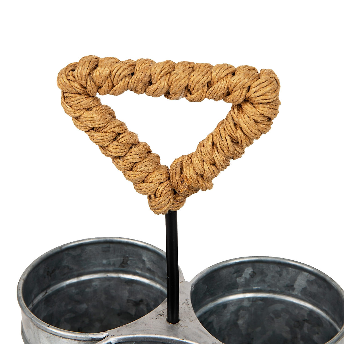 Mind Reader 3-Compartment Caddy Utensil Holder, Silver