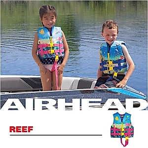Airhead Treasure Infant and Child Life Vest, USCG Approved Infant 15-30lbs, Child 30-50lbs