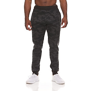 Spalding Mens Competition 2.0 Joggers, Black Camo, XL