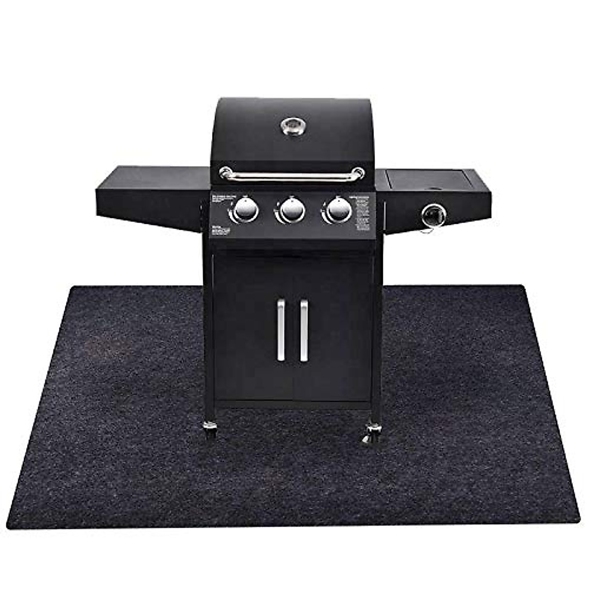 Under The Grill Protective Deck and Patio Mat, 36 x 48 inches, Use This Absorbent Grill Pad Floor Mat for Your BBQ Grilling Gear Gas Electric Grill Without Grease Splatter and Other Messes
