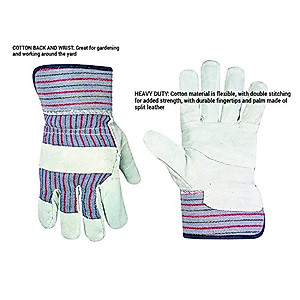 Custom Leathercraft Men 12-pack work gloves, 12 Pair, 2 Count Pack of 1 US