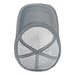 Generic Custom Trucker Hat Custom Hat for Men Sun Cool Dad Hat Personalized Mens Gray Trucker Hat