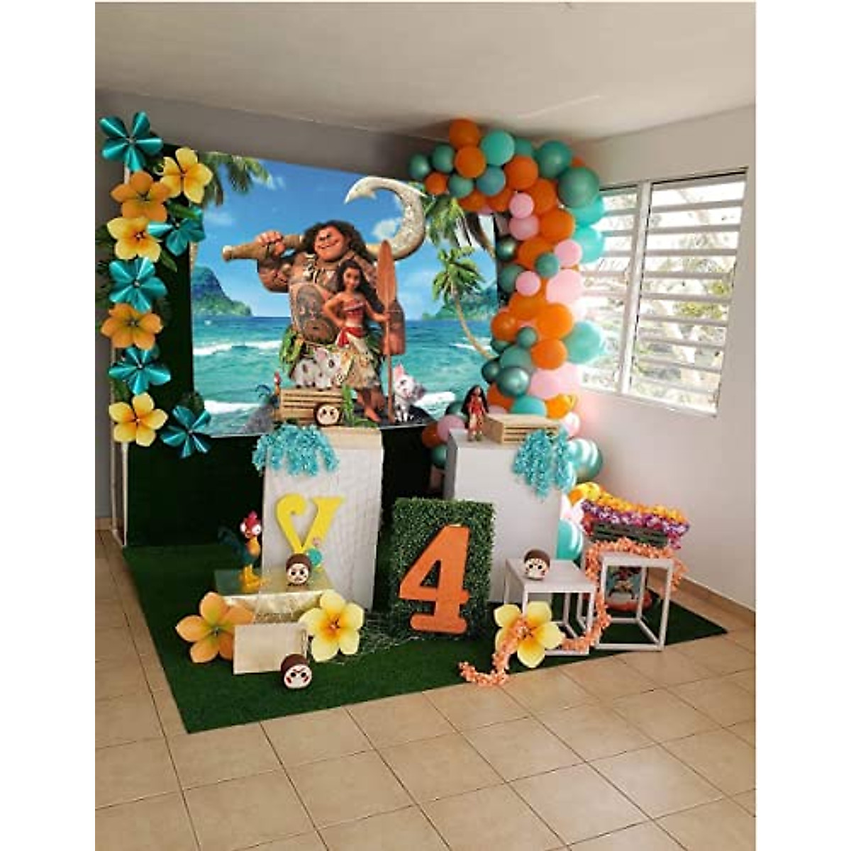ana Theme Party Background Cartoon Party Background Children Birthday Party Photo Background Photography Banner Birthday Party Decoration 5X3FT