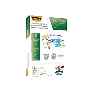 Fellowes Thermal Laminating Pouches, 5mil Letter Size Sheets, 9 x 11.5, 100 Pack, Clear (5743501) 