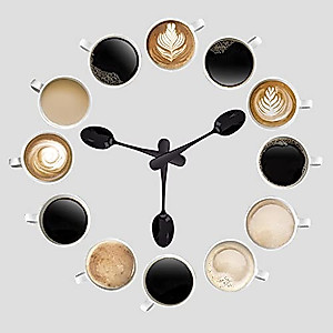 WNATN Demitasse Espresso Spoons, 4.9 Inches Stainless Steel Mini Coffee Spoon Small Spoons for Dessert, Set of 8 (Black)