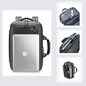 NST BOX Business Smart Professional Lightweight Backpack, Extra Large 25L Flight Approved Water Resistant Durable 17-inch Laptop Backpacks