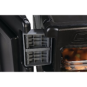 Carlisle FoodService Products Cateraide IT End Loading Insulated Food Pan Carrier Holds 6 Full Size 2.5" Pans with Handles for Catering, Kitchens, and Restaurants, Plastic, Black