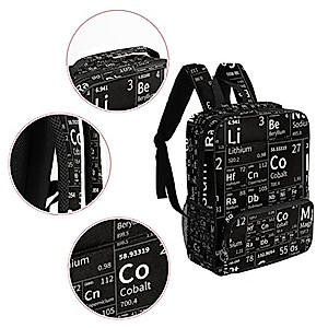 VBFOFBV Lightweight Casual Laptop Backpack for Men and Women, Blackboard Periodic Table of Chemical Elements