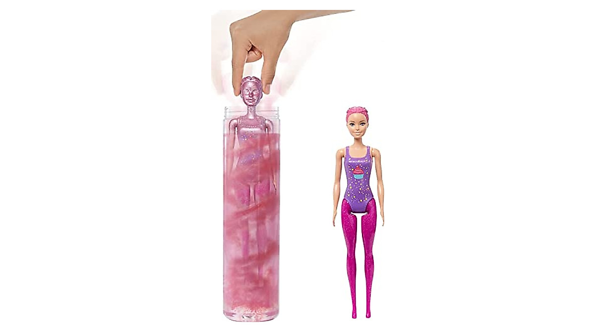 Barbie Color Reveal Glitter Doll - 25 Surprises & Interchangeable Hair