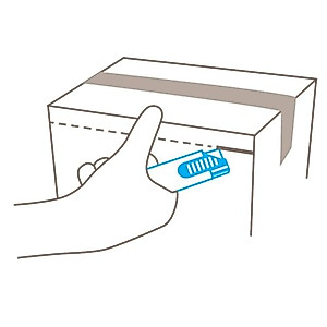 Martor 445.02" Secunorm Handy-No.445 Cutter, Black/Blue