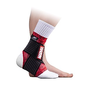 DonJoy Advantage Kids Figure-8 Ankle Support Featuring Marvel Compression Brace for Ankle Injuries Stability Youth Children Running Sports Basketball Soccer Tennis - Spider-Man XX-Small