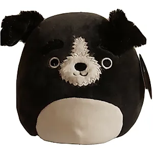 Squishmallows Official Kellytoy Plush 8 Inch Squishy Soft Plush Toy Animals (Paulie Black Dog)