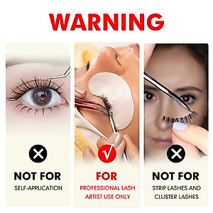 Extra Strong Eyelash Extension Glue | Heasoy Waterproof Lash Glue | 1 Sec Drying time | Retention 8 Weeks | Individual Lash Glue Long Lasting DIY for Semi-Permanent Extensions | Professional Use Only