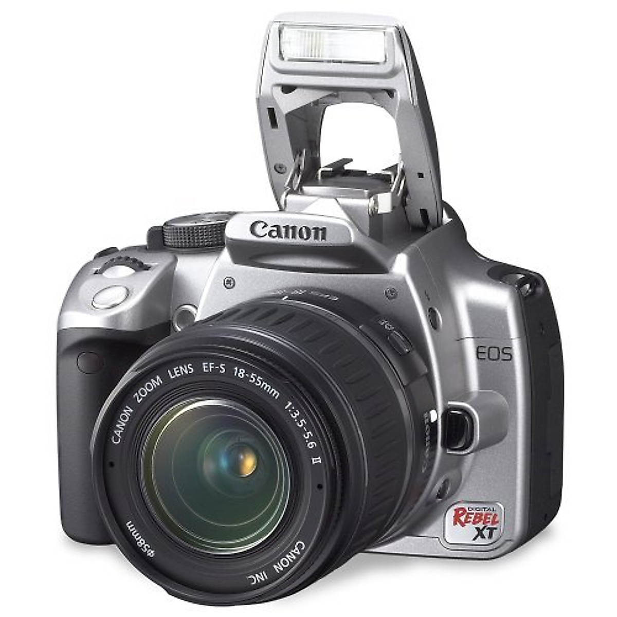 Canon Digital Rebel XT DSLR Camera with EF-S 18-55mm f/3.5-5.6 Lens (Silver-OLD MODEL)
