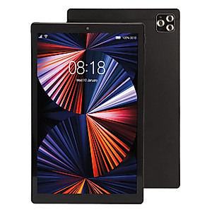 Cuifati 10in Tablet, HD Tablet for 10.0 4GRAM 64GROM 128G Expansion Octa Core CPU 2.5GHz, Dual SIM IPS Screen 5G Dual Band Tablet 100 to 240V (US Plug)