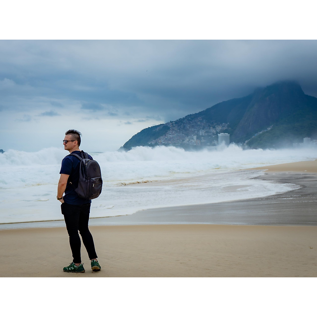 olpr. Leather Backpack (Black)