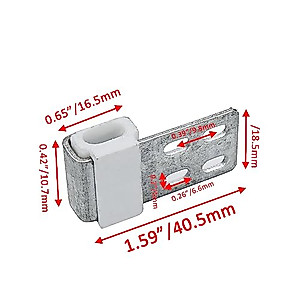 Bitray Couch Spring Repair Kit 4 Holes Fasteners Spring Buckle Spring Fixing Clip for Sofa Chair Couch Bed -20pcs