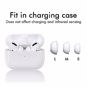 Light Harmonic Silicone Hybrid Ear Tips | Replacement Buds for Airpod Pro | Provides Great Seal & Sound Isolation | Enhanced Audio Performance |Comfortable | 3 Pairs (Small, Medium, Large)