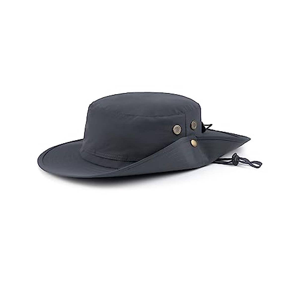 Zylioo 2XL Oversized Summer Boonie Hats,Adjustable Fishing Sun Hat for Big Heads,Large Lightweight Cooling Hat Dark Gray