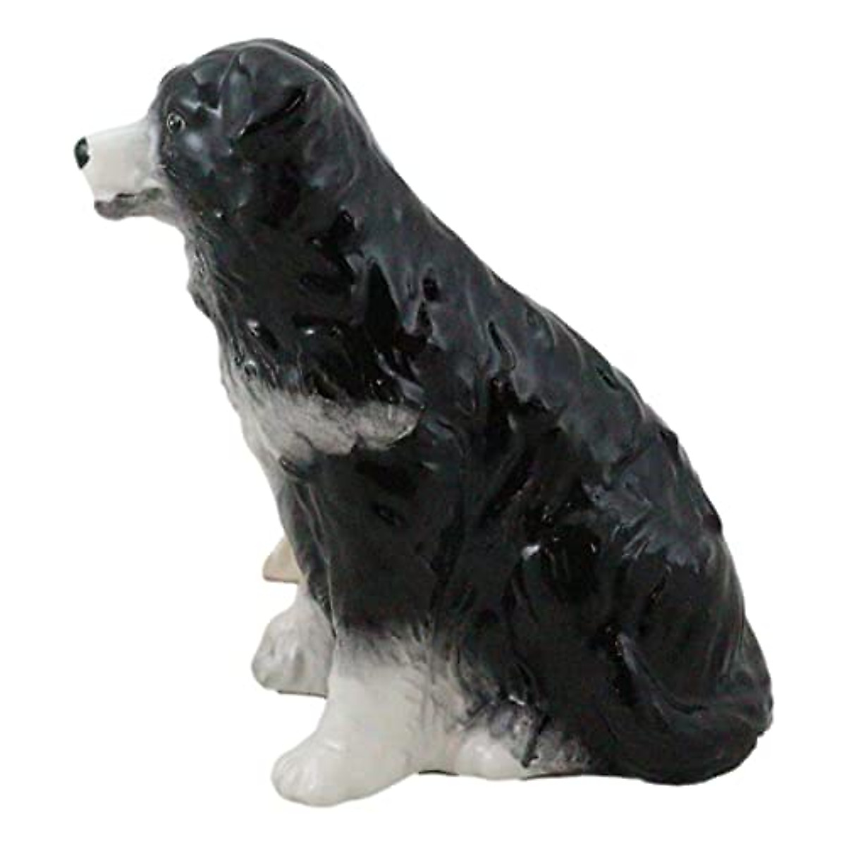 Set Of 1 Brown and Black Border Collie Dogs Salt And Pepper Shaker