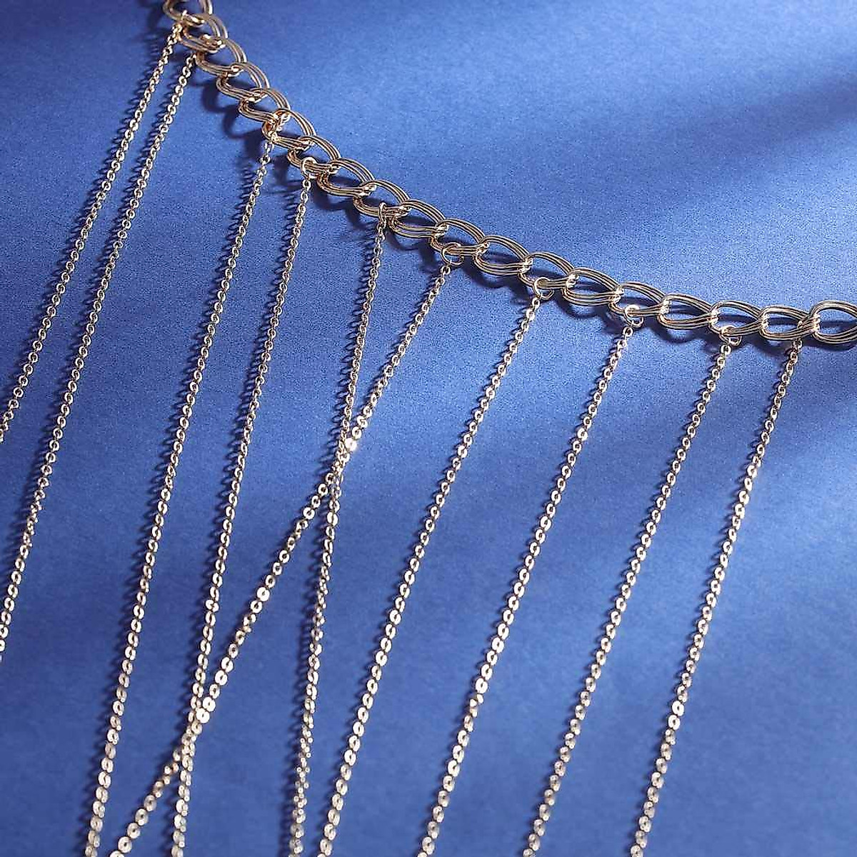 Chicque Sexy Body Chains Gold Belly Waist Chain Layered Bikini Body Jewelry Party Body Accessory for Women and Girls