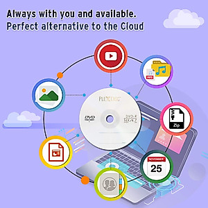 PlexDisc DVD-R 4.7GB 16x Recordable Media Disc - 100 Disc Spindle