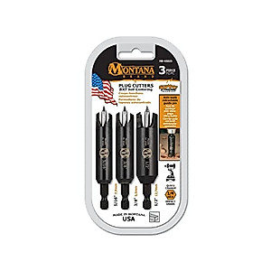 3pc Self-Centering Plug Cutter Set (Made in USA)