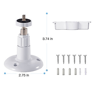 Wall Mount Bracket for YI Dome Camera and YI Cloud Home Camera，HOLACA 360 Degree Protective Adjustable Wall Mount Holder for YI Camera