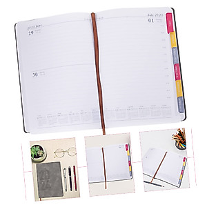 STOBOK 2024 Weekly Schedule Planner Office Memo Pad Monthly Planner Notebook New Year Schedule Notebook Daily Writing Book Calendar Notebook Daily Planner Portable Manual Paper Work