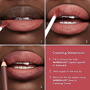 bareMinerals Mineralist Lasting Matte Liquid Lipstick for Women, Velvet Matte Finish, All-Day Wear, Weightless, Non-Drying Formula, Talc-Free Lipstick