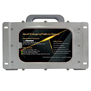 hogardsujia 48V 15A RXV Golf Cart Battery Charger for Ez-Go EZgo TXT, with RXV Plug 3 Prong Connector, IP68 Waterproof