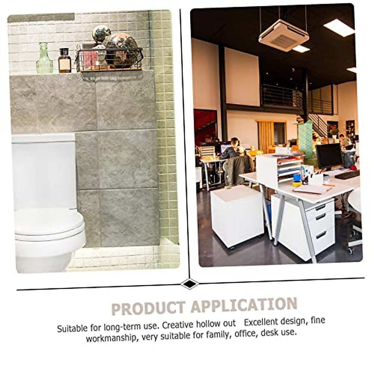 FONDOTIN 1 Set Wrought Iron Storage Rack Sink Drainer Basket Wire Bin Basket Under Desk Cable Organizer Wire Tray Cosmetic Tray Shampoo Holder Toiletry Storage Bracket Kitchen Wall Rack