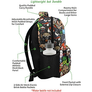 Marvel Kawaii Avengers Boys Girls 16" School Backpack (One Size, Charcoal Grey)