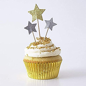 Gifbera Gold Foil Muffin Cupcake Liners/Baking Cups Standard Size, 100-Count