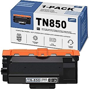 N/A 1-Pack TN99165 Compatible TN-850 High Yield Black Toner Cartridge Replacement for Brother MFC-L5900DW L6900DW L5800DW L6800DW HL-L5100DN L5200DW/DWT L5000D Printer Toner Cartridge.