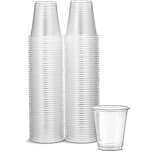 PLASTICPRO 3 oz Disposable Plasic Clear Drinking Cups [200 Count]