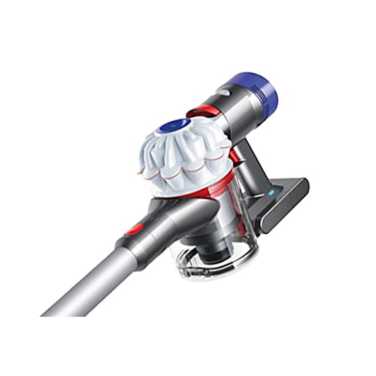Dyson V7 Allergy HEPA Cordless Stick Vacuum Cleaner: Bagless Ergonomic, Telescopic Handle, Rechargeable, Carpet/Edge Cleaning, Height Adjustable Battery Operated (Silver)