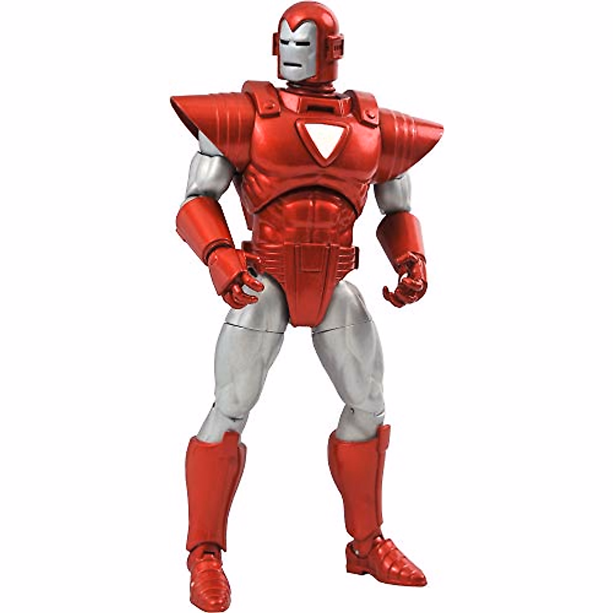 DIAMOND SELECT TOYS Marvel Select: Silver Centurion Iron Man Action Figure, Multicolor