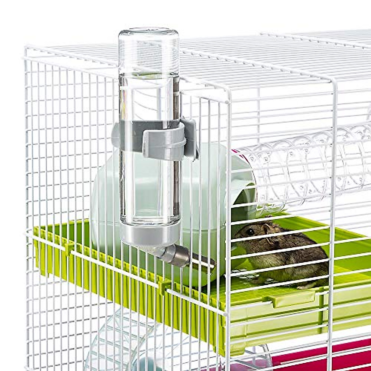 Ferplast Laura Small Hamster Cage | Fun & Interactive Cage Measures 18.11L x 11.61W x 14.8H & Includes All Accessories
