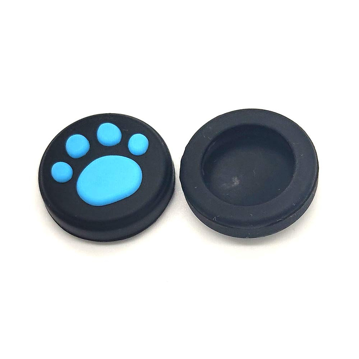 2 x Silicone Analog Controller Thumb Stick Joystick Grips Cap for Nintendo Switch NS/Switch Lite Controller Joy-Con ThumbStick Cute Cat Paw Claw (Blue)