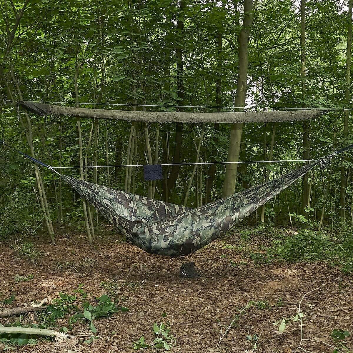 Onewind Tarp Sleeve 12ft, Camping Rain Fly Snakeskin for Tarp Easy Storage and Display, Lightweight and Breathable for Outdoor Camping, Hiking and Backpacking, 6ft×2pieces, OD Green