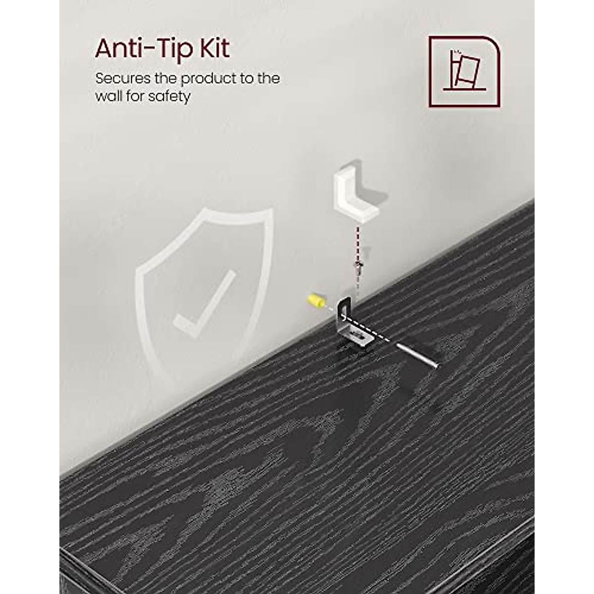 VASAGLE Bookshelf, 6-Tier Open Bookcase with Adjustable Storage Shelves, Floor Standing Unit, Black ULBC166T56