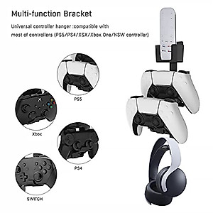 SOLUSTRE 5pcs Game Machine Gamepad Headset Storage Rack Showing Stand for Headset Game Controller Rack Headset Hanger Stand